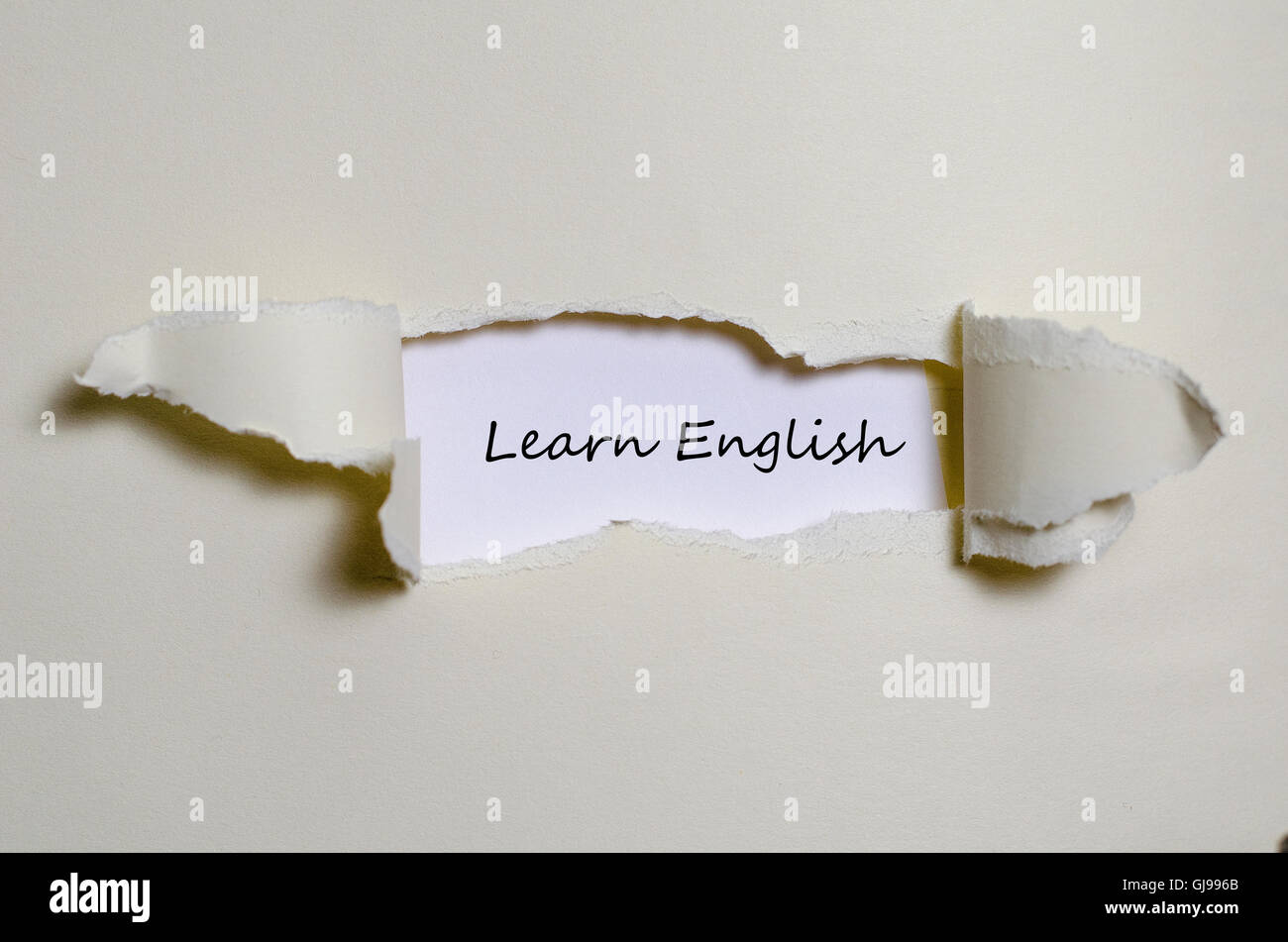 Torn paper font hi-res stock photography and images - Alamy