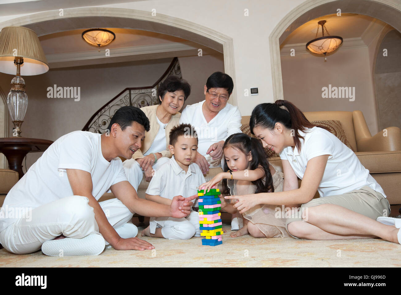 Family holidays at the seaside hotel Stock Photo - Alamy