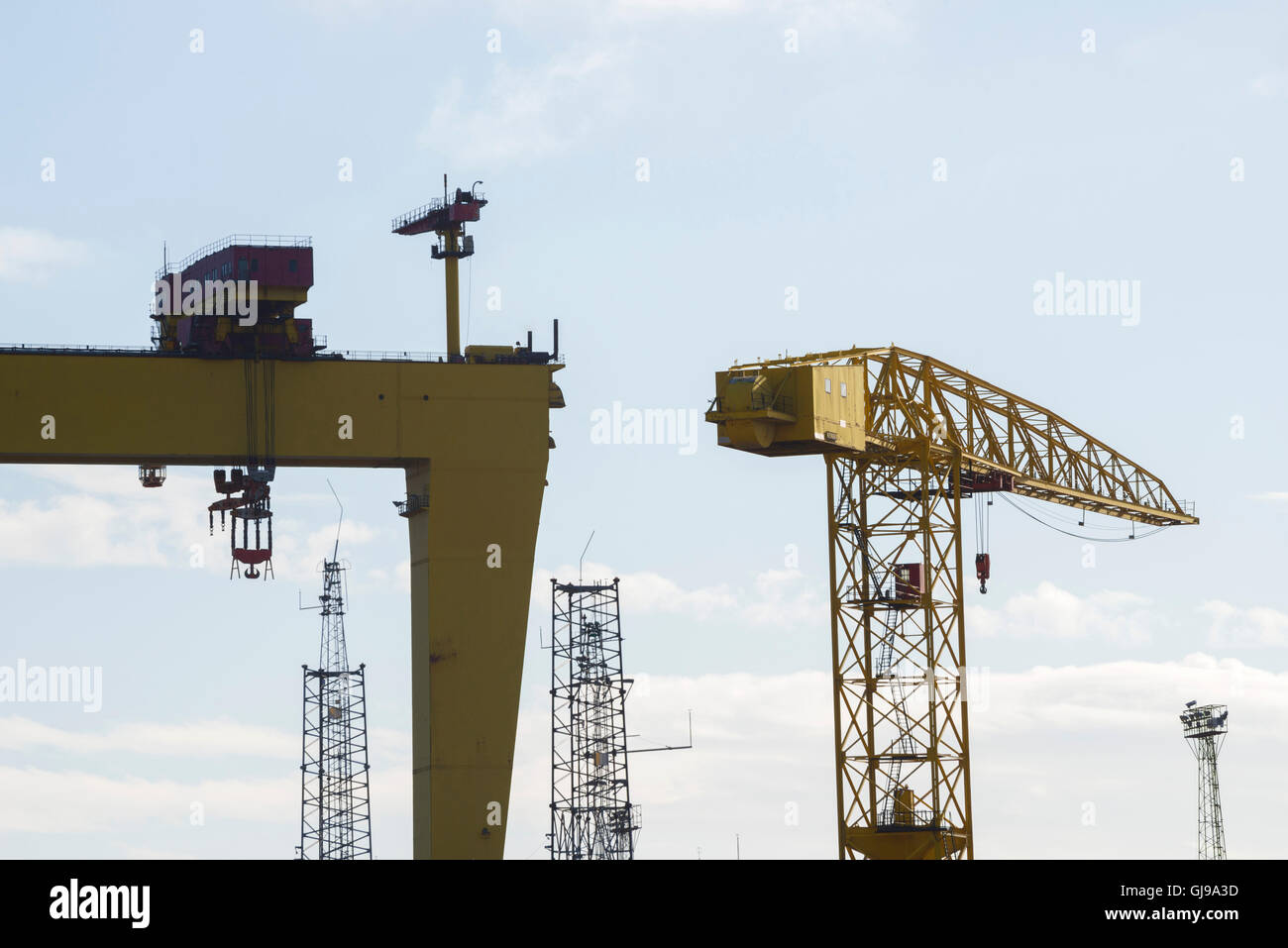 Samson and Goliath cranes owned by the infamous ship builders Harland ...