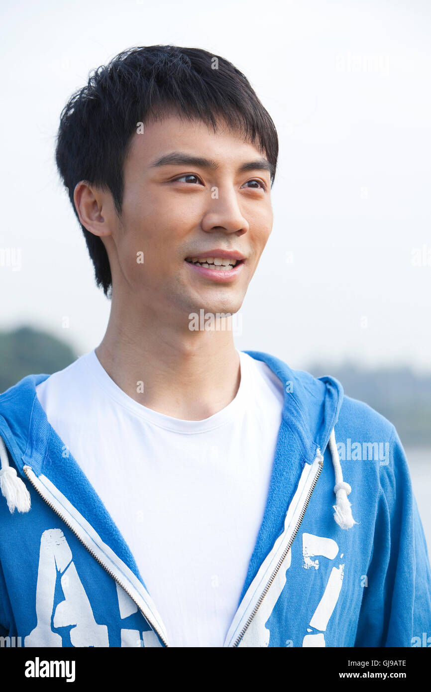 Young men in the countryside Stock Photo - Alamy