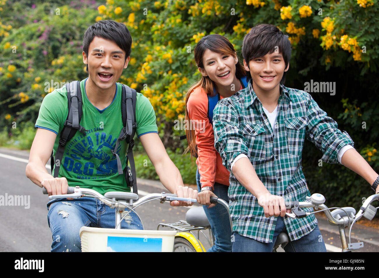 Young university student campus cycling Stock Photo - Alamy