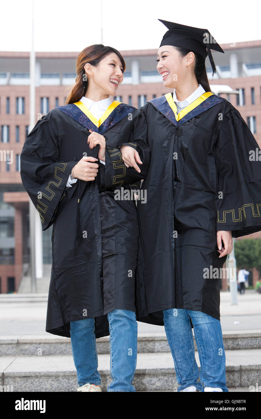 Young university student graduation ceremony on campus Stock Photo - Alamy