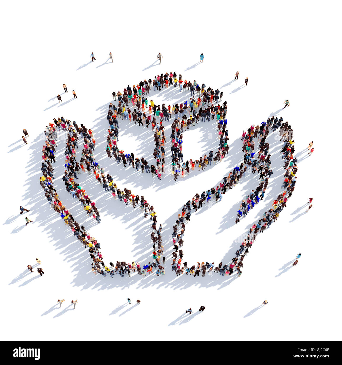3d people men white paper Cut Out Stock Images & Pictures - Alamy