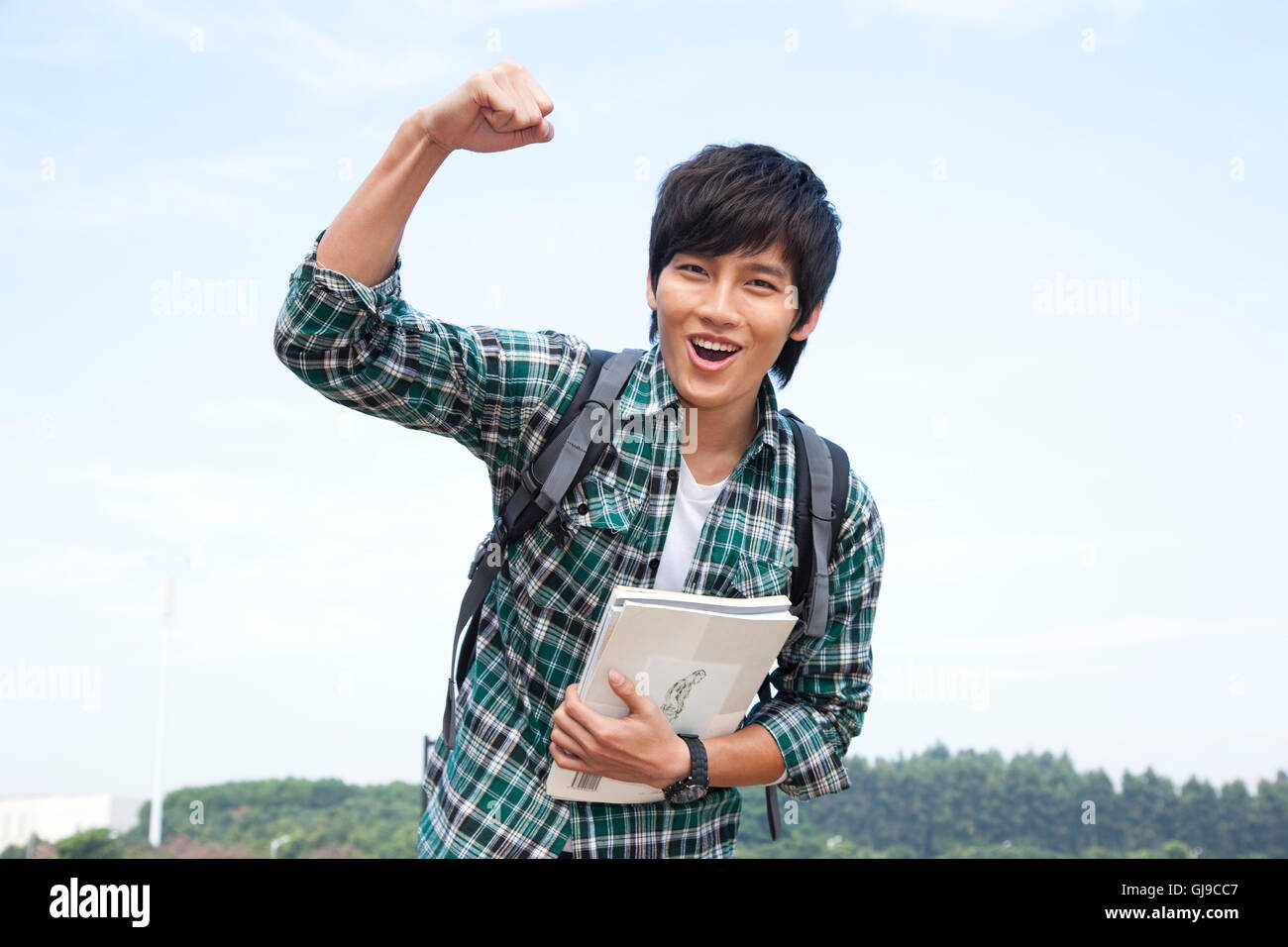 Young college students in a park outing Stock Photo - Alamy