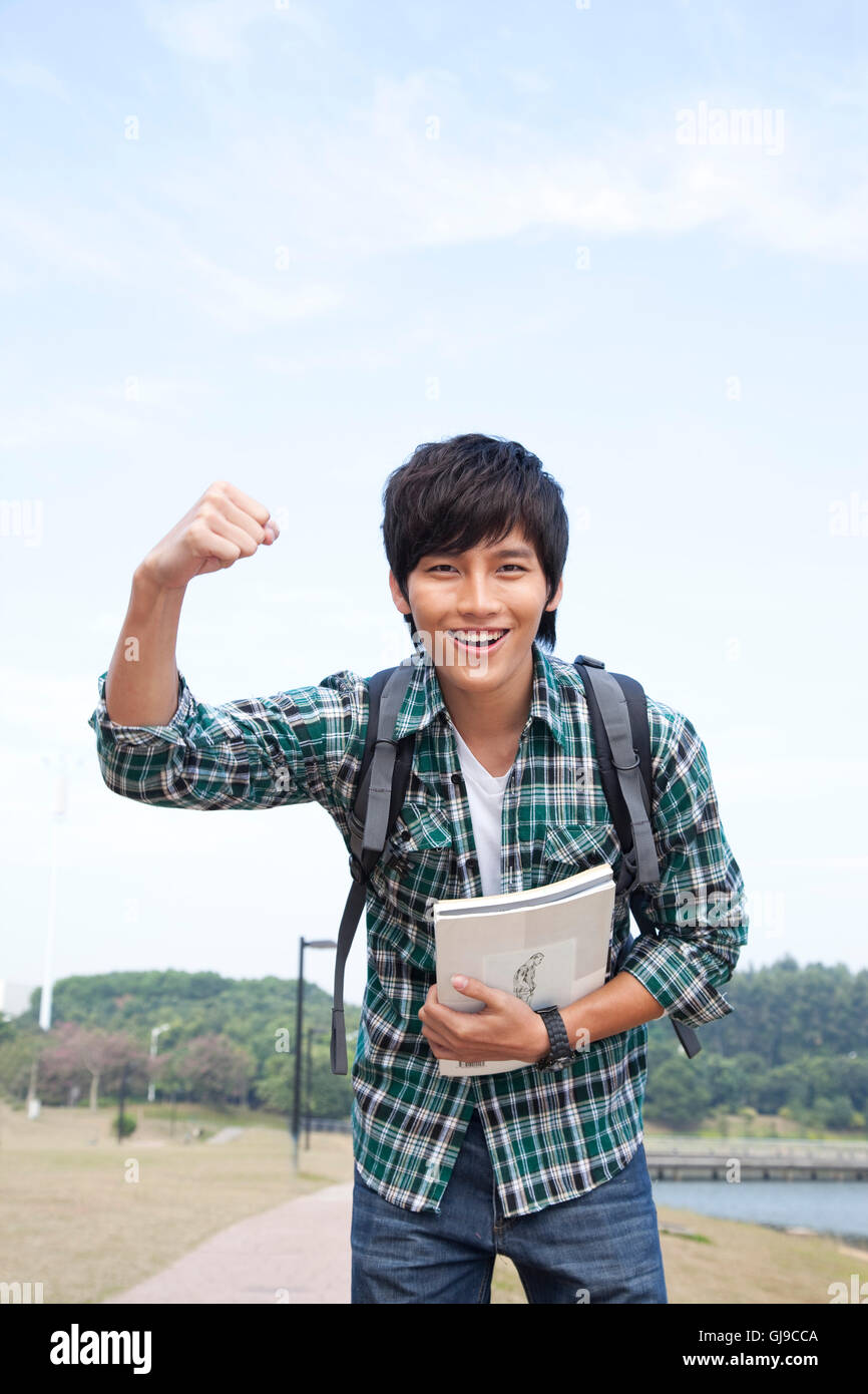 Young college students in a park outing Stock Photo - Alamy