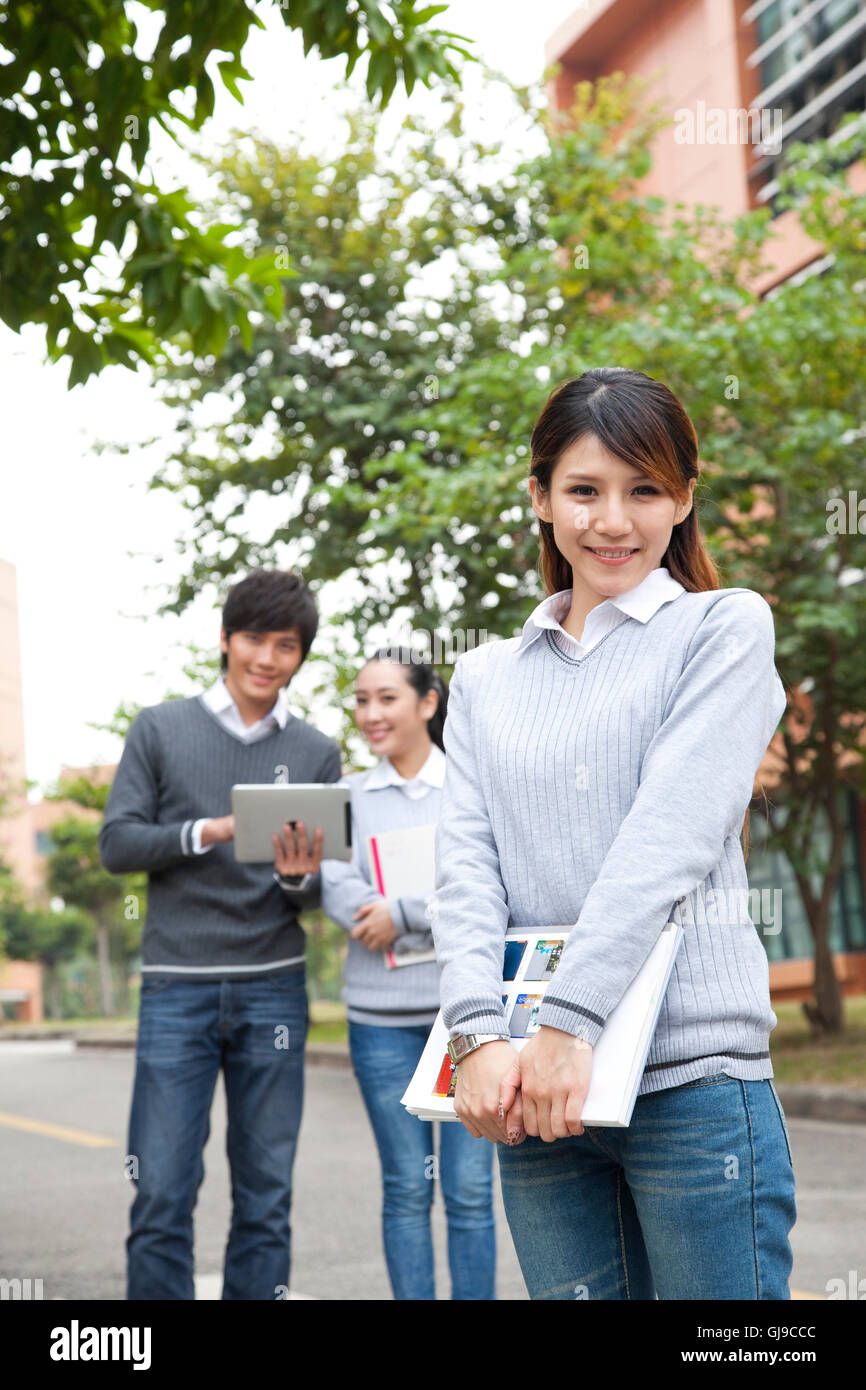 Young university student campus stroll Stock Photo - Alamy