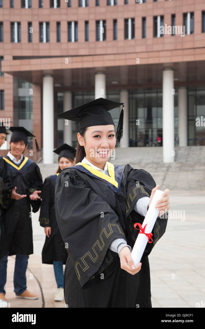 Young university student campus graduation ceremony Stock Photo - Alamy