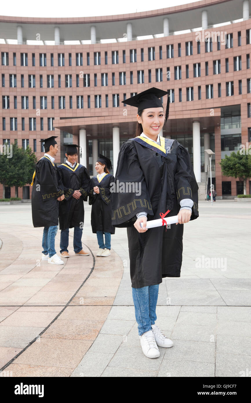 Young university student campus graduation ceremony Stock Photo - Alamy