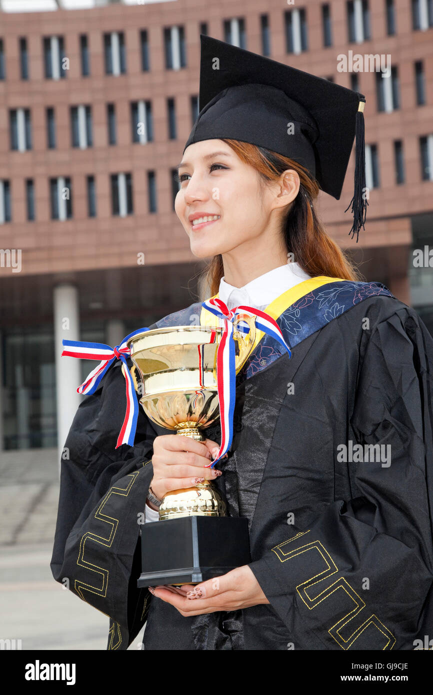 Young university student campus graduation ceremony Stock Photo - Alamy