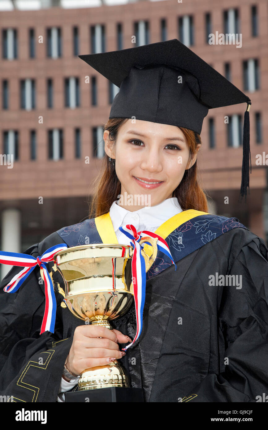 Young university student campus graduation ceremony Stock Photo - Alamy