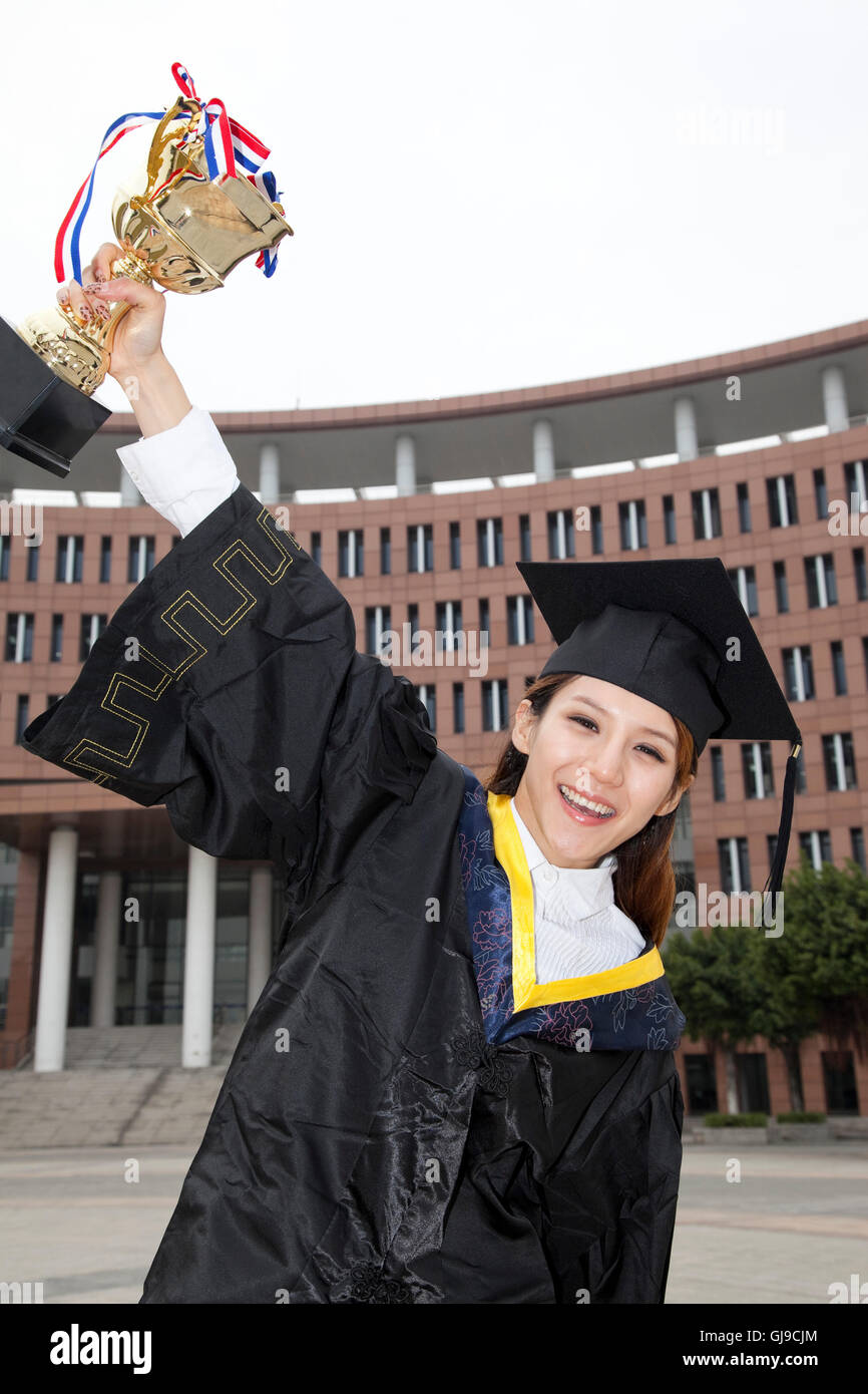 Young university student campus graduation ceremony Stock Photo - Alamy