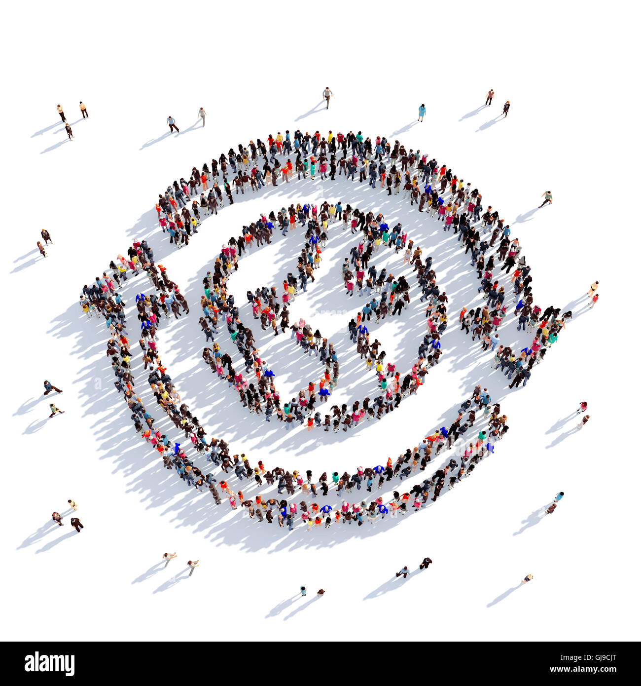 globe planet people 3D rendering Stock Photo - Alamy