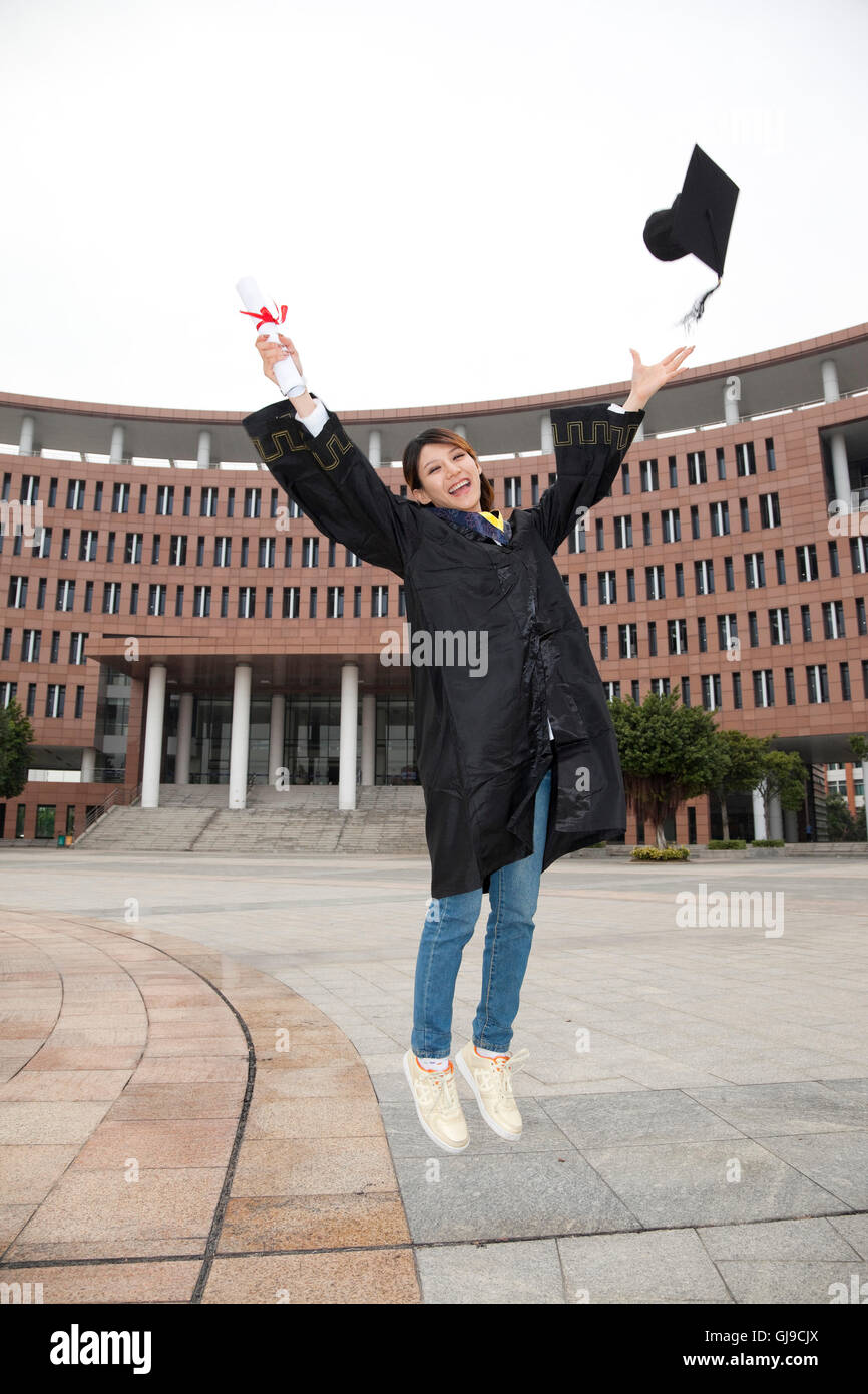 Young university student campus graduation ceremony Stock Photo - Alamy