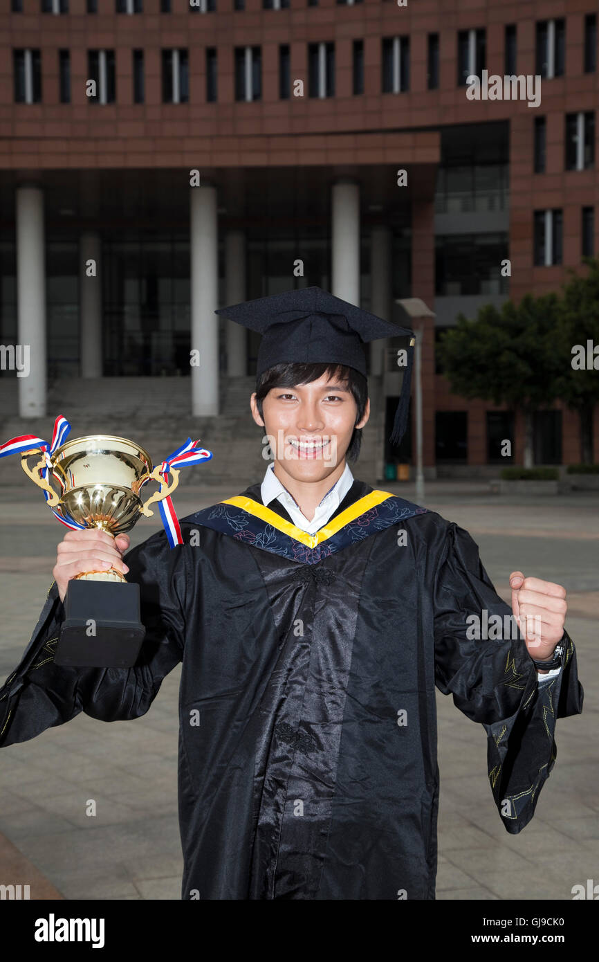 Young university student campus graduation ceremony Stock Photo - Alamy