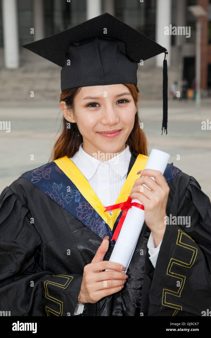 Young university student campus graduation ceremony Stock Photo - Alamy