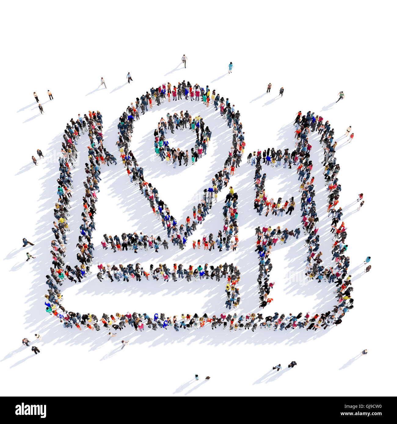 map pointer shape icon 3D rendering Stock Photo - Alamy