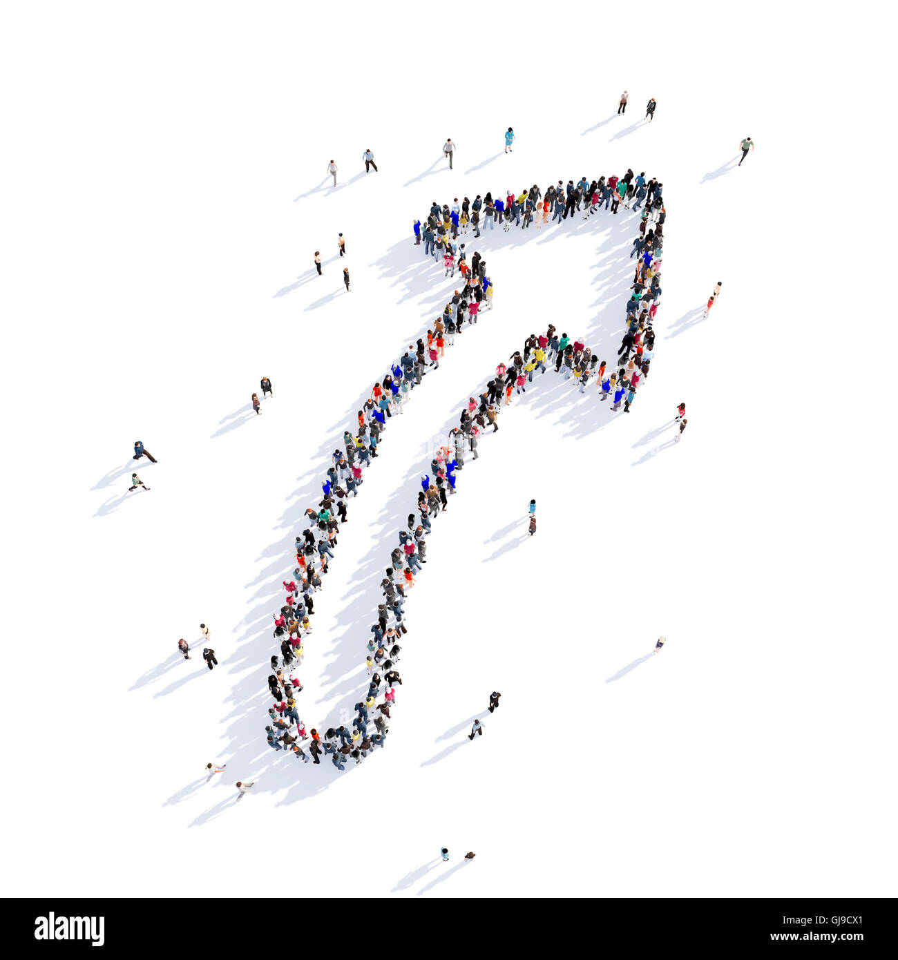 arrow direction shape icon 3D rendering Stock Photo - Alamy