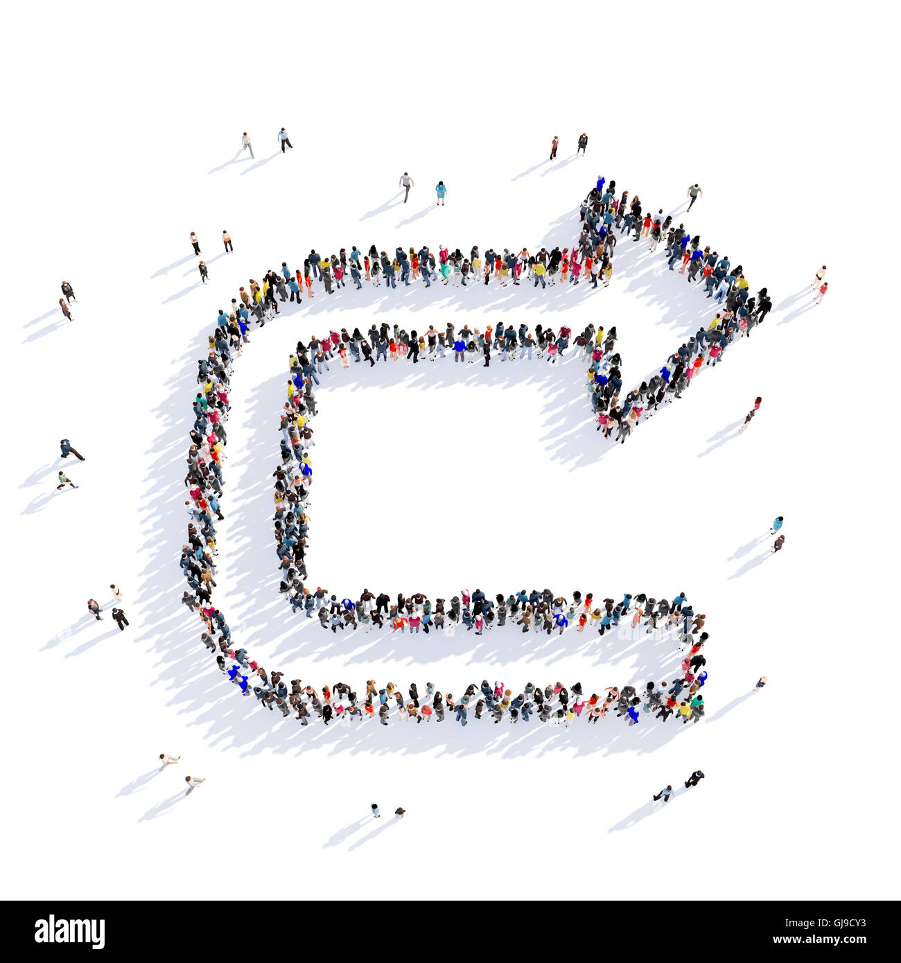 arrow direction shape icon 3D rendering Stock Photo - Alamy