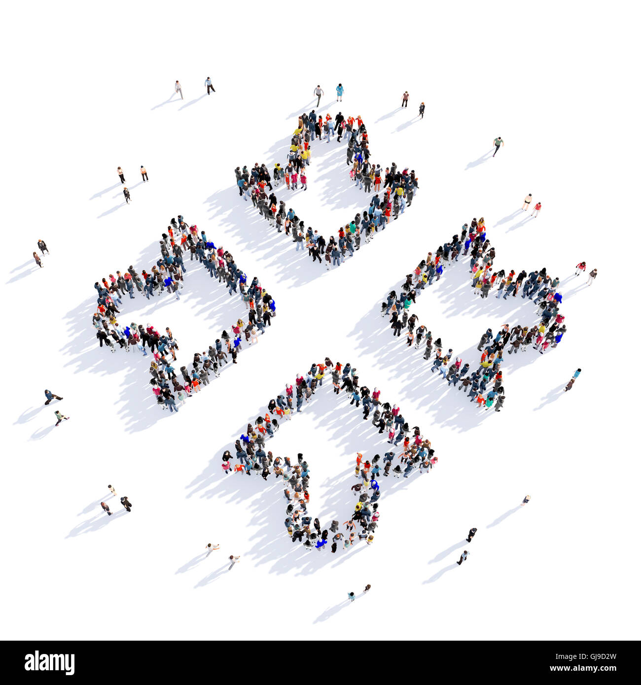 arrow direction shape icon 3D rendering Stock Photo - Alamy