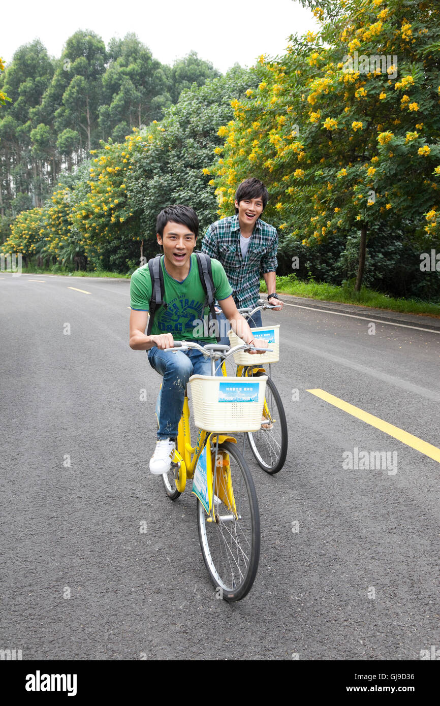 Young university student campus cycling Stock Photo - Alamy