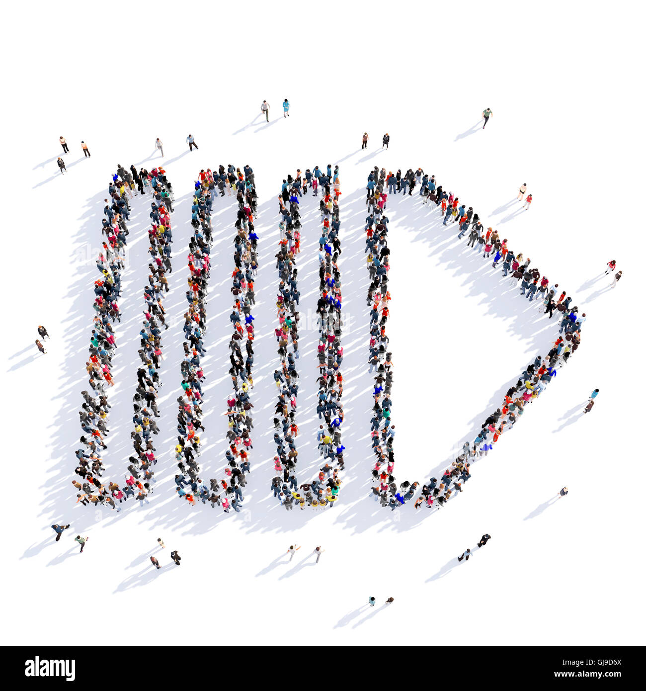 arrow direction shape icon 3D rendering Stock Photo - Alamy