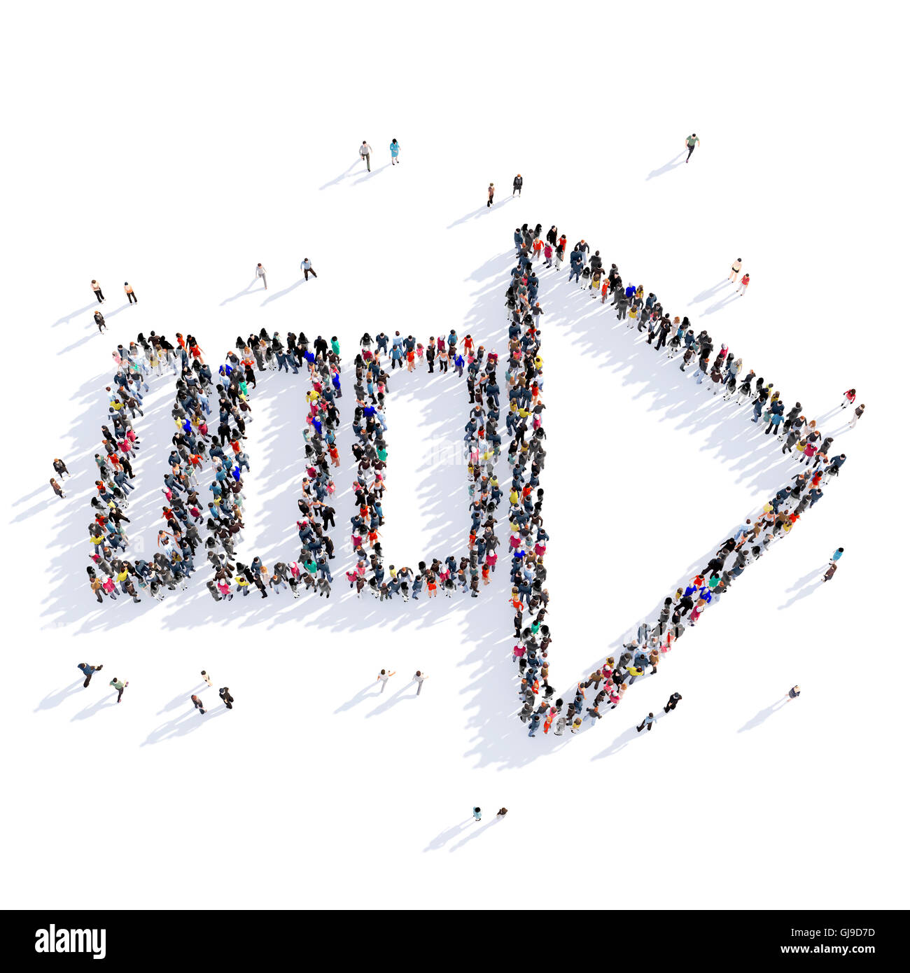 arrow direction shape icon 3D rendering Stock Photo - Alamy