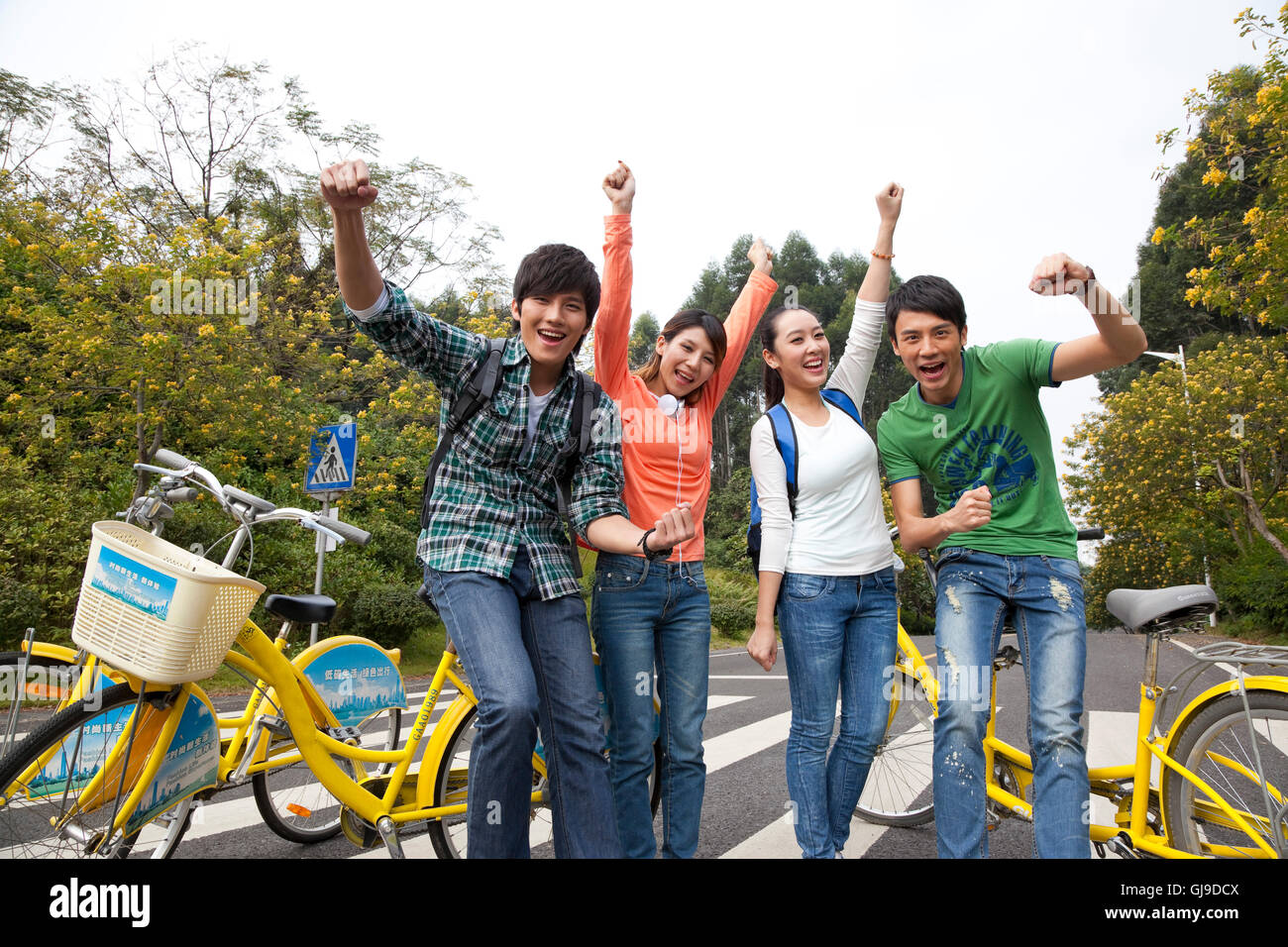 Young university student campus cycling Stock Photo - Alamy