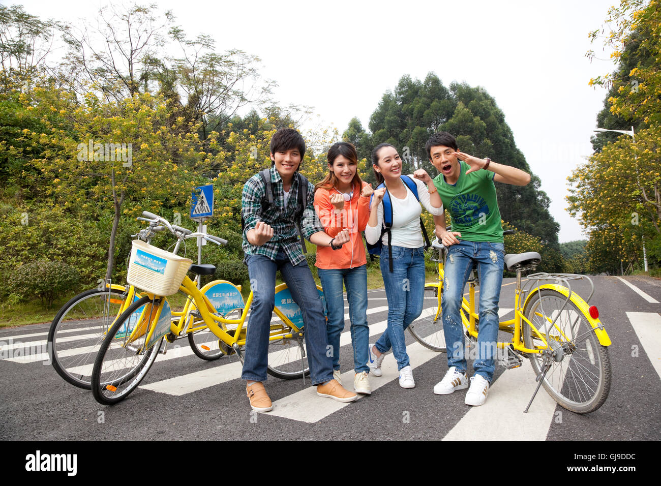 Young university student campus cycling Stock Photo - Alamy