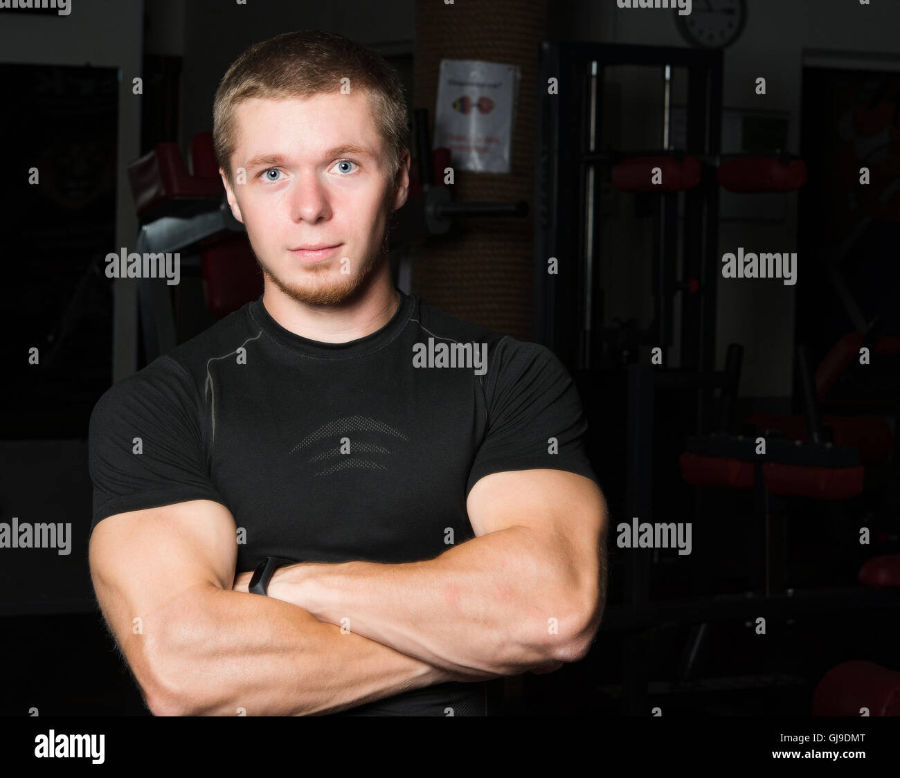 fitness trainer in the gym Stock Photo - Alamy