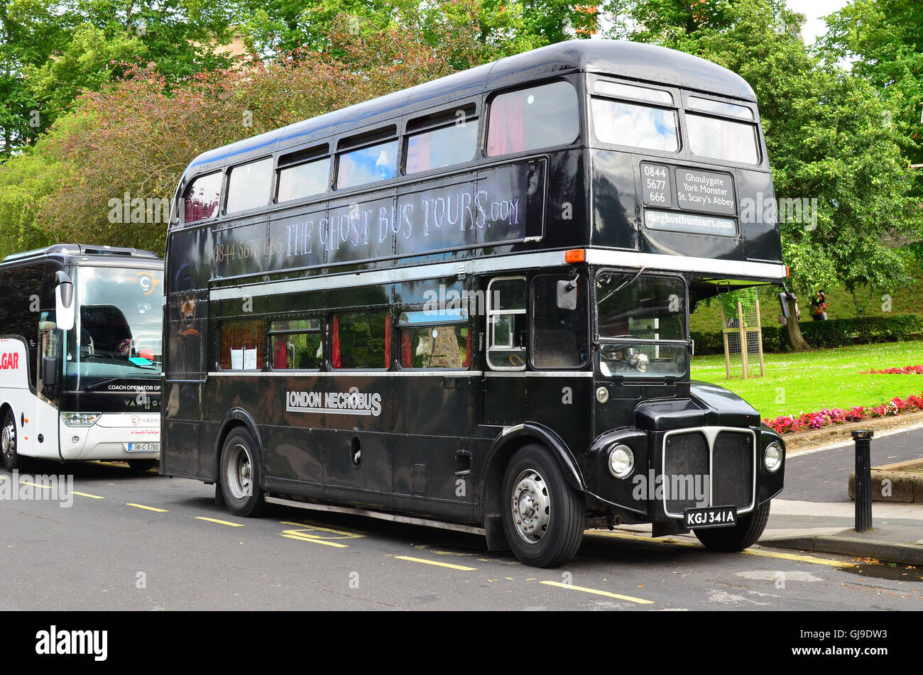 York the Ghost bus Tour, York, North Yorkshire, England Stock Photo - Alamy