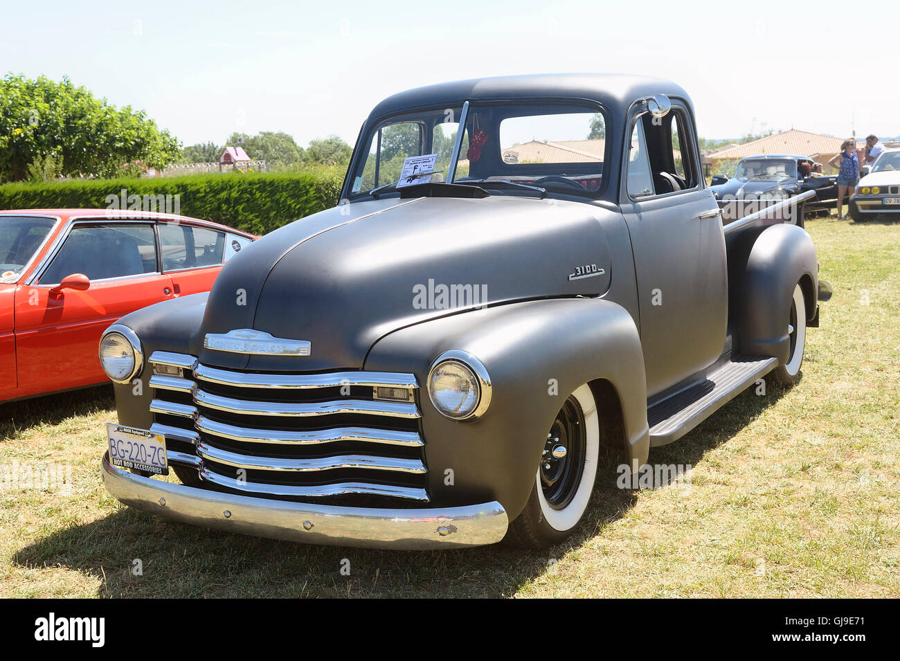Hot Rod on a base 1300 Chevrolet pick up presentation at a vintage car ...
