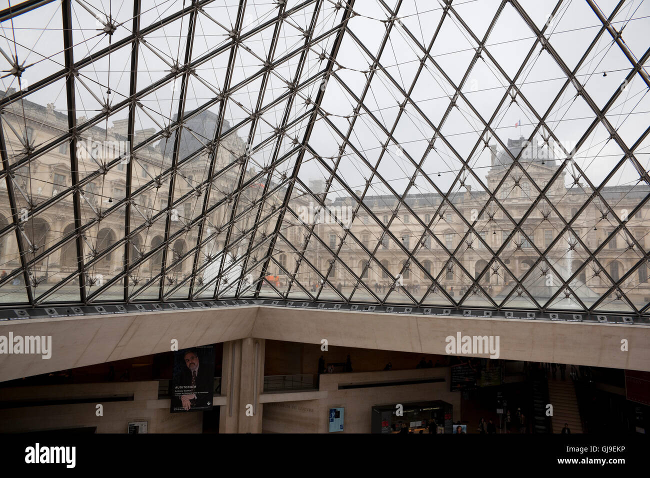 Interior louvre glass roof hi-res stock photography and images - Alamy