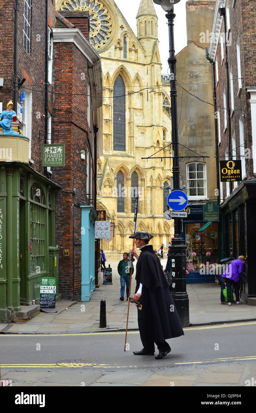 The Shambles, York, UK - Ancient medieval cobbled street and shops in ...