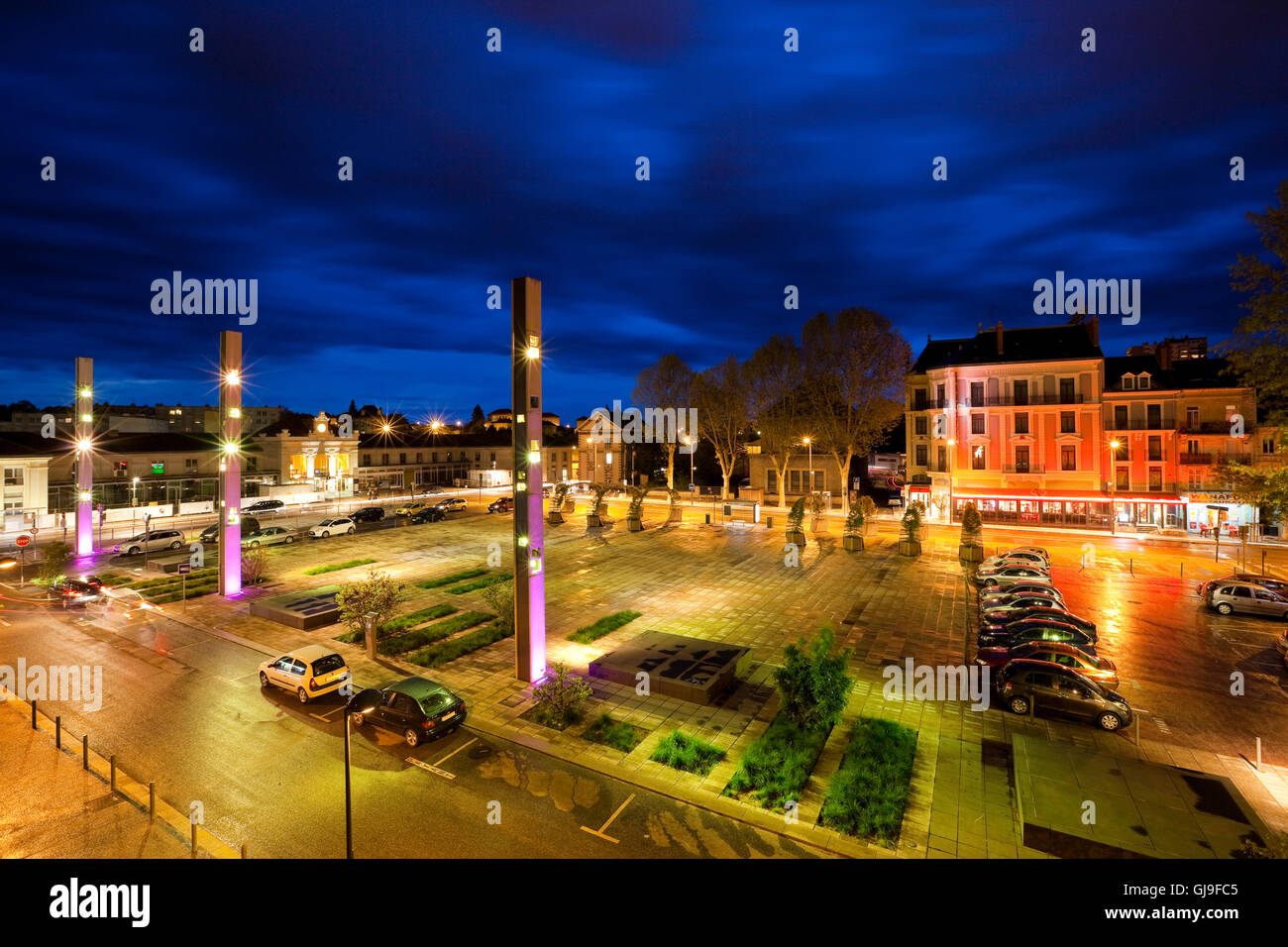 Dijon streets night france hi-res stock photography and images - Alamy