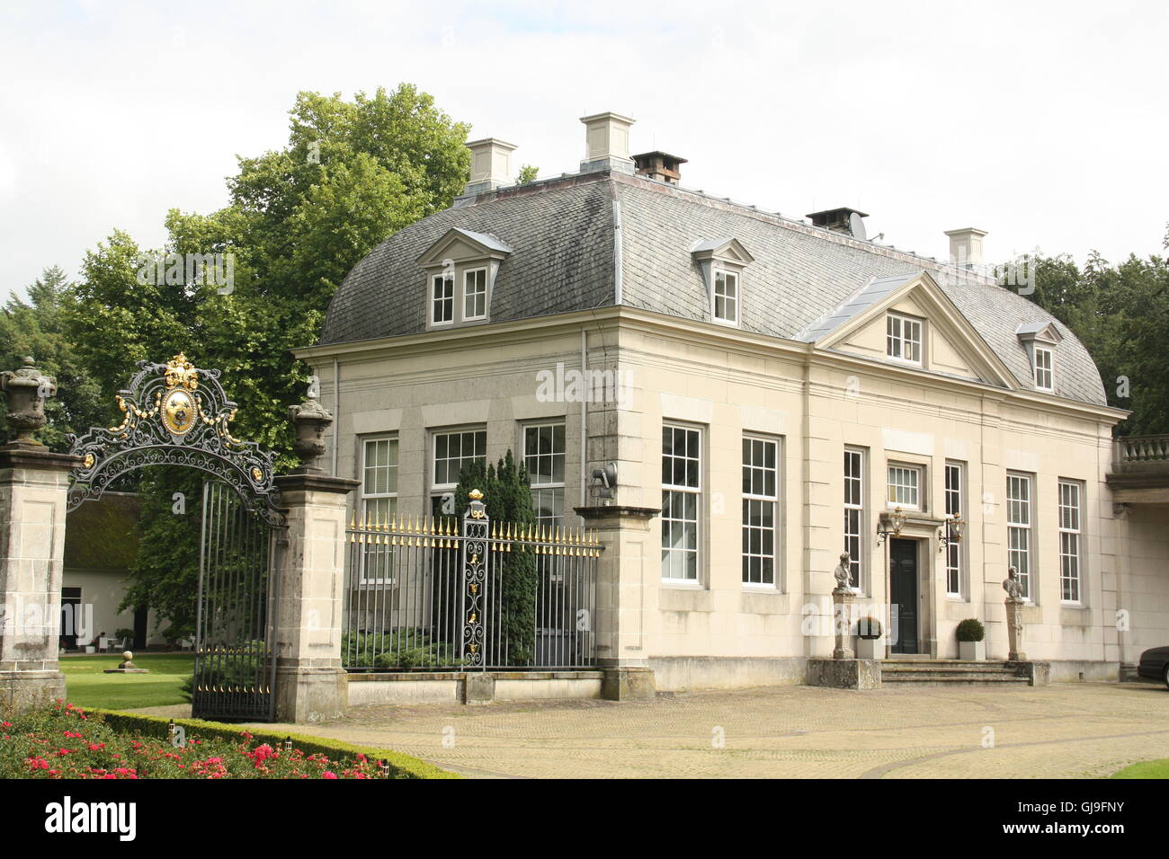 Eefde.August-13-2016. Estate "Huis de Voorst" from the 17th century in ...
