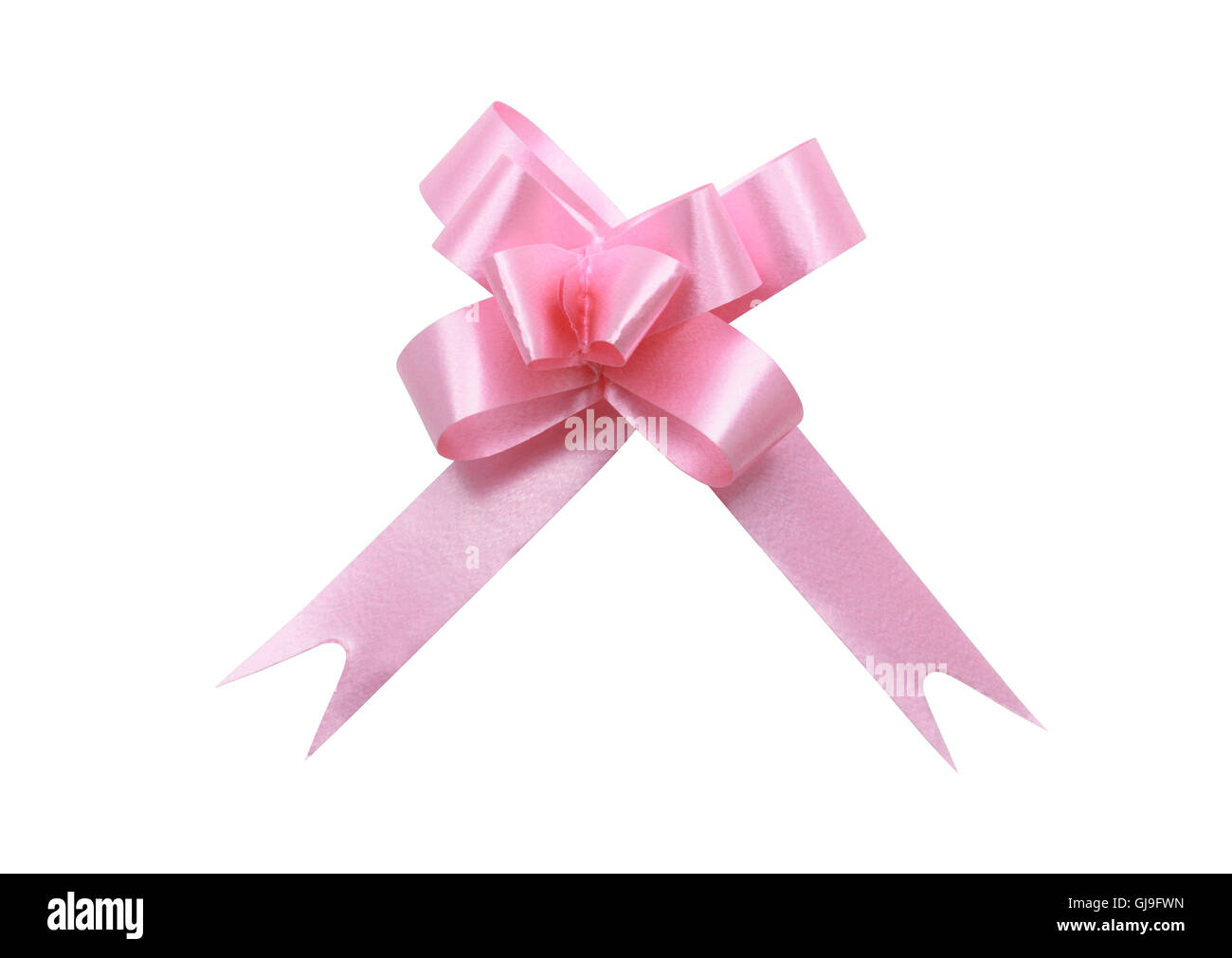 Pink Gift Bow Stock Photo - Alamy