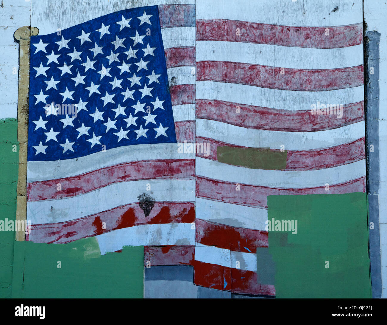 Warehouse usa flag hi-res stock photography and images - Alamy