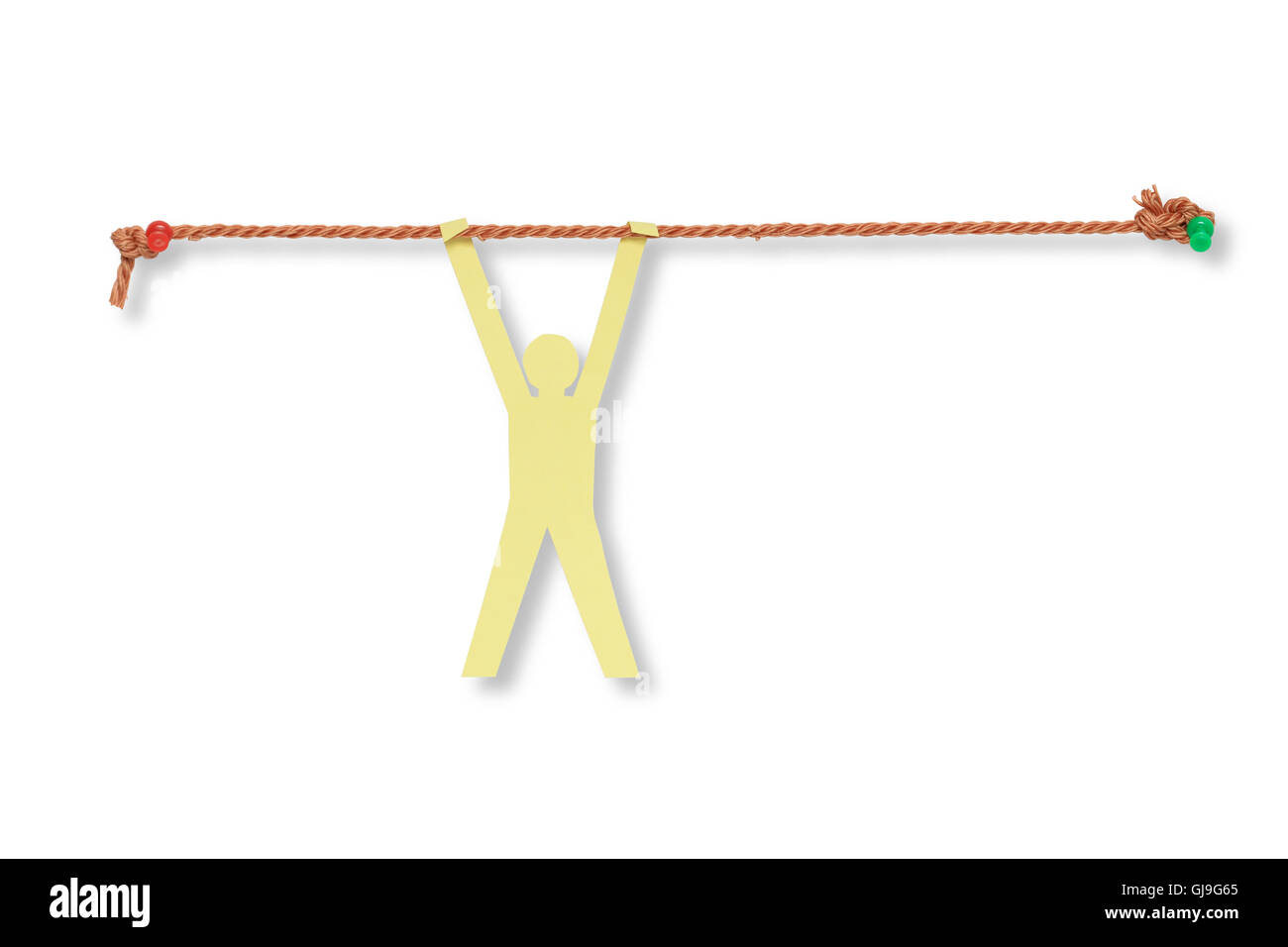 Hanging Paper Man Stock Photo - Alamy