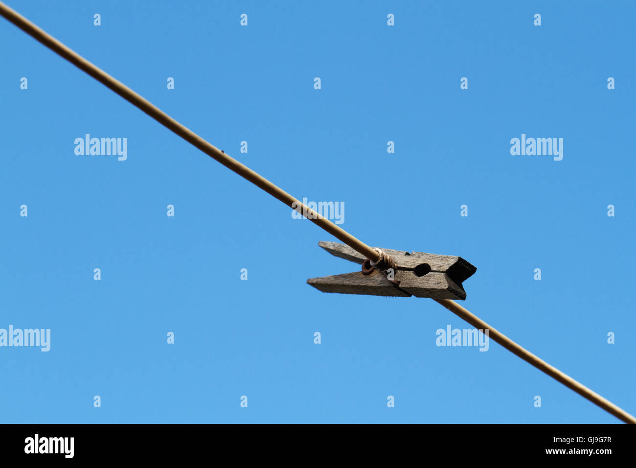 Single clothes pin Stock Photo - Alamy