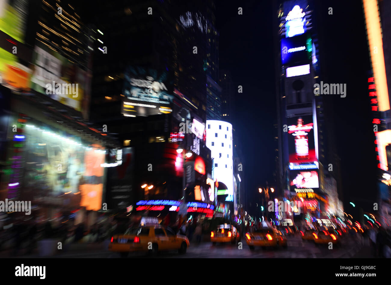 The times square at night Stock Photo - Alamy