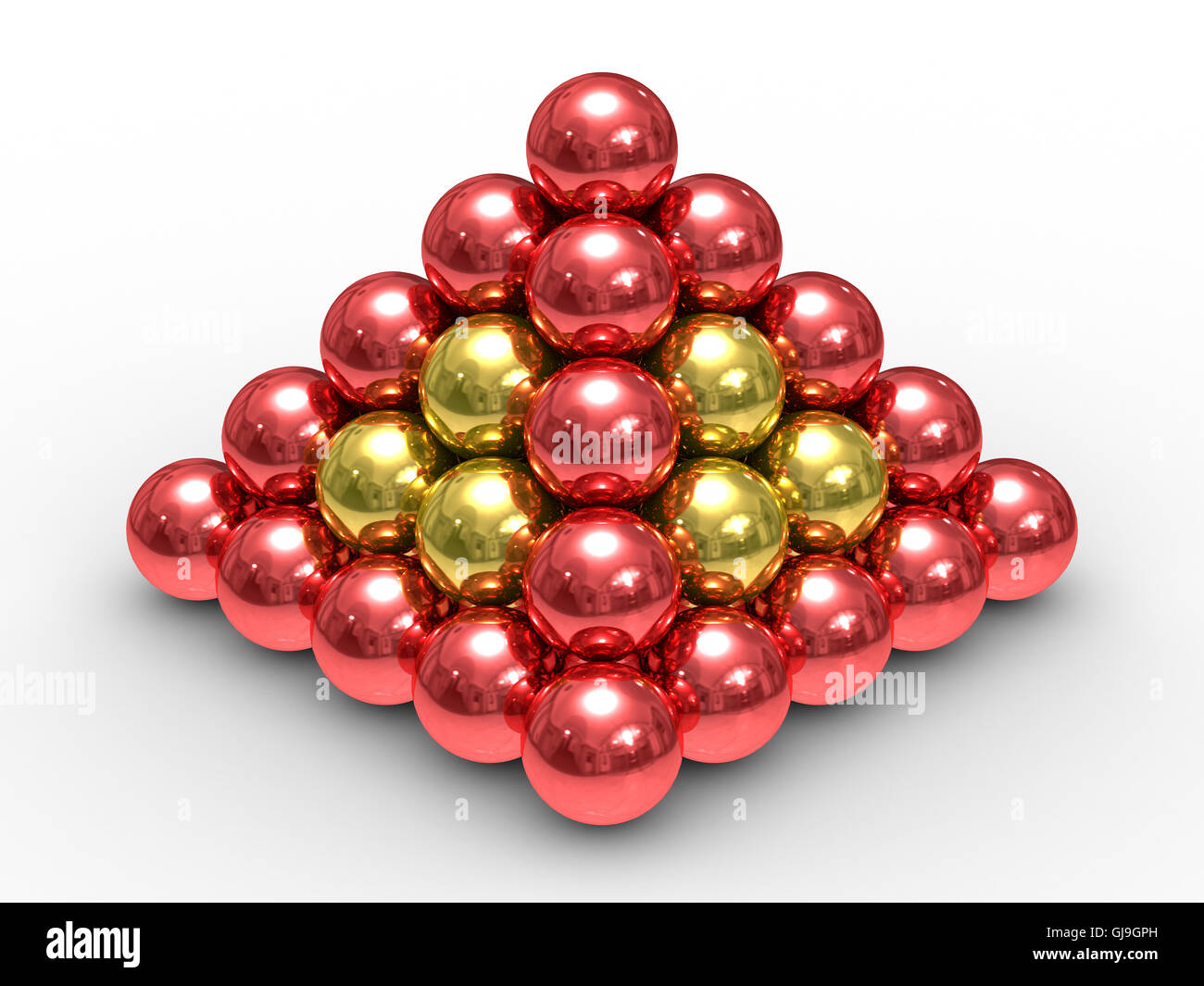 Spheres making a pyramid hi-res stock photography and images - Alamy