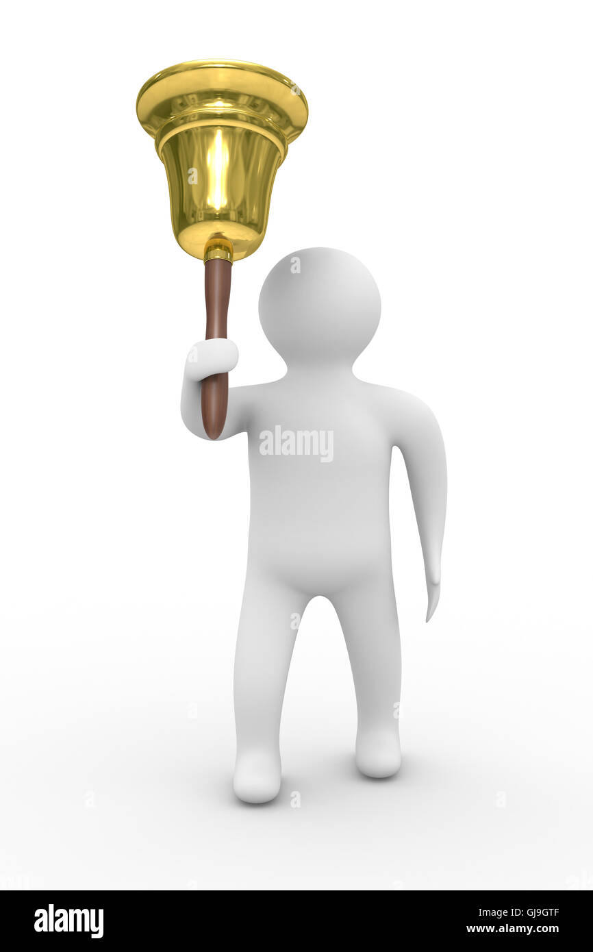 Old man ringing bell hi-res stock photography and images - Alamy