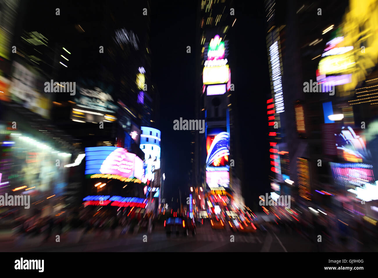 The times square at night Stock Photo - Alamy