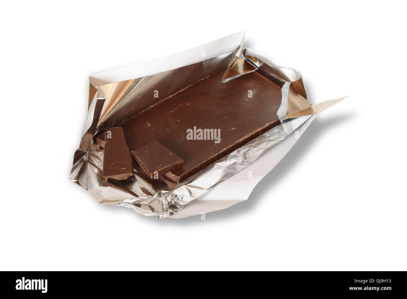 Chocolate block Cut Out Stock Images & Pictures - Alamy