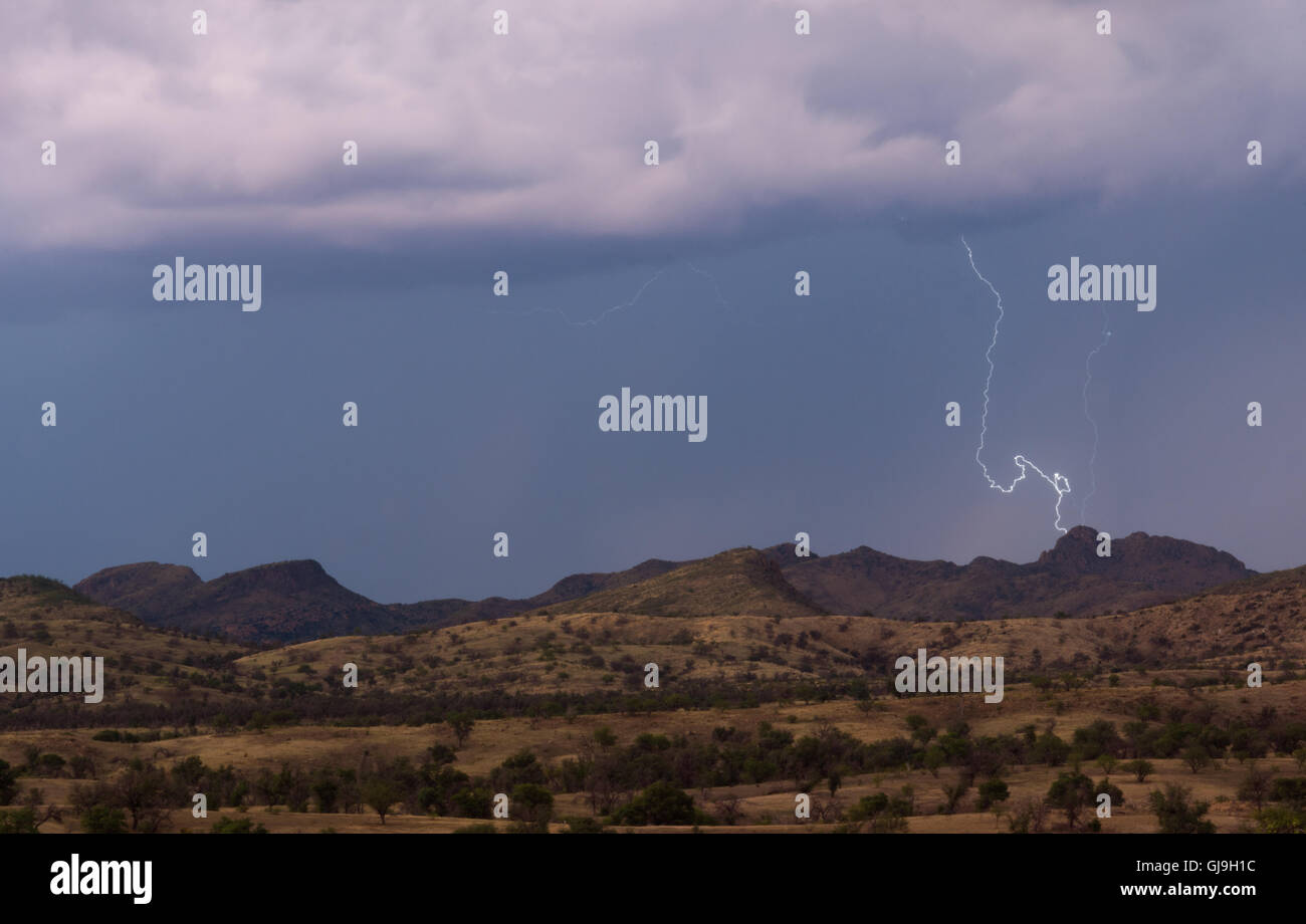 Lightning, Ruby Road, Santa Cruz co., Arizona, USA Stock Photo - Alamy