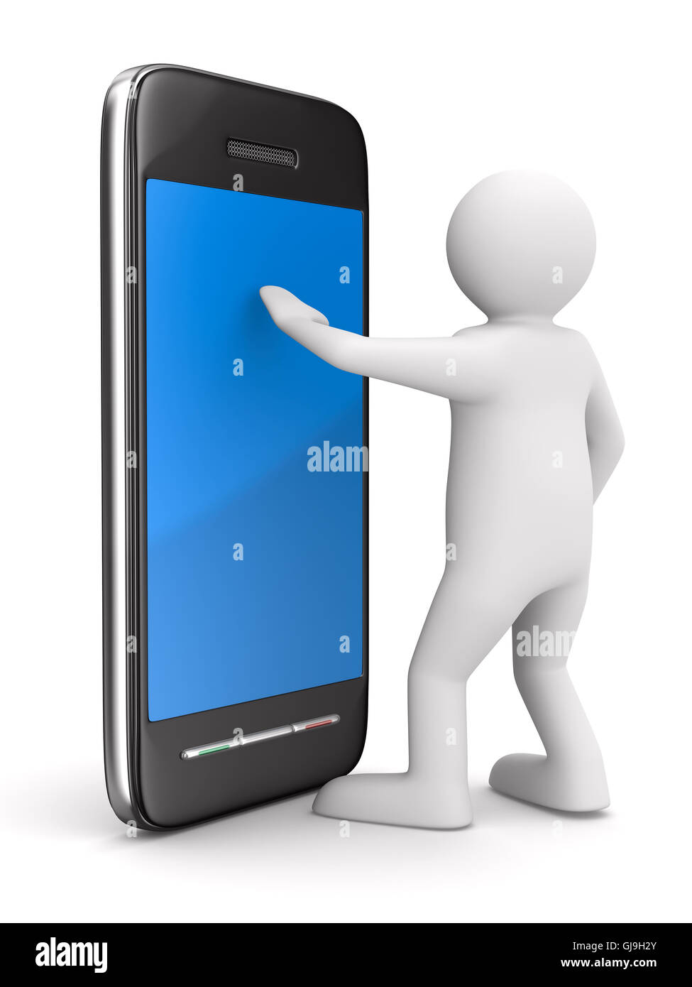 3d human talk mobile phone hi-res stock photography and images - Alamy