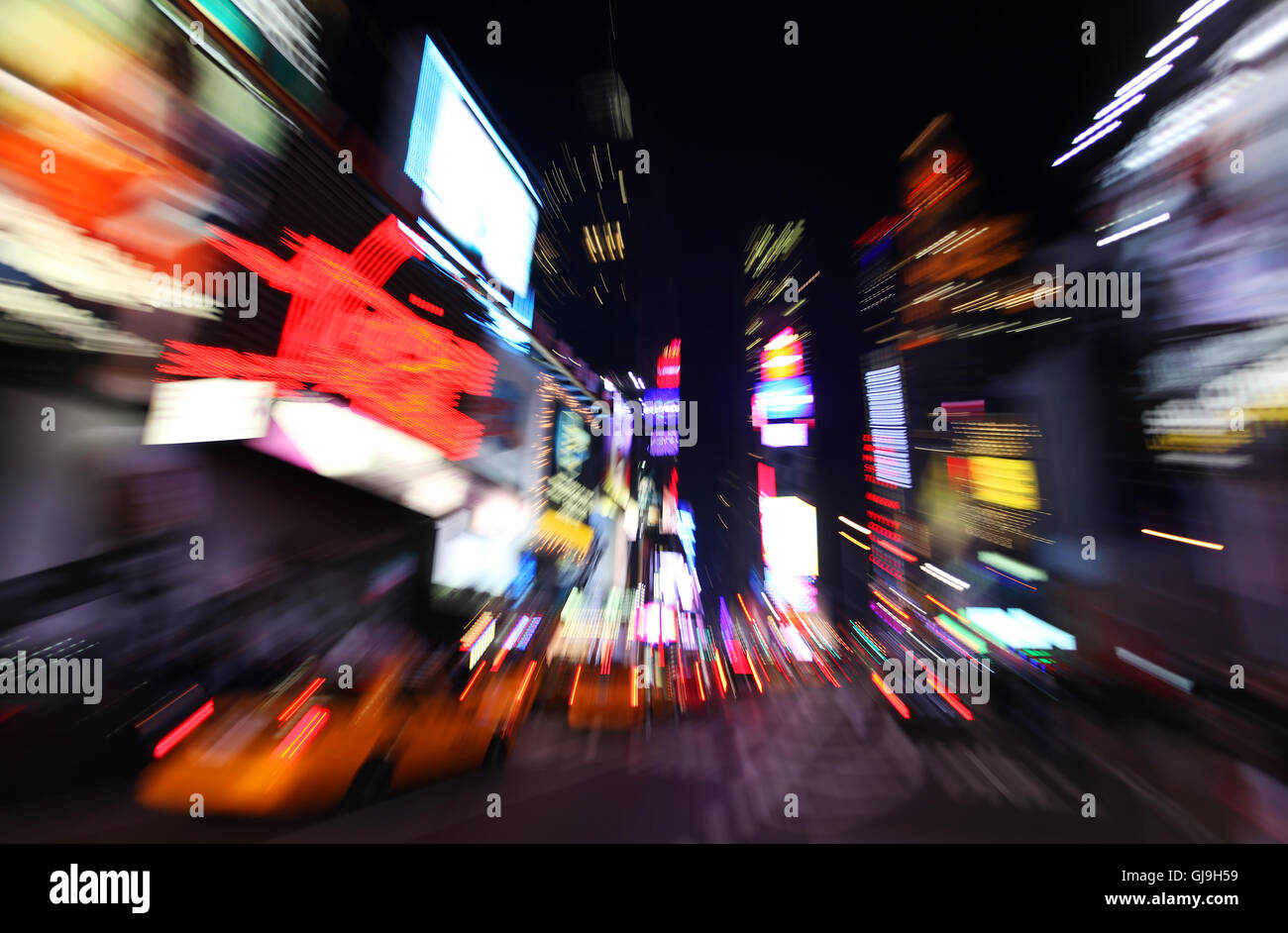 The times square at night Stock Photo - Alamy