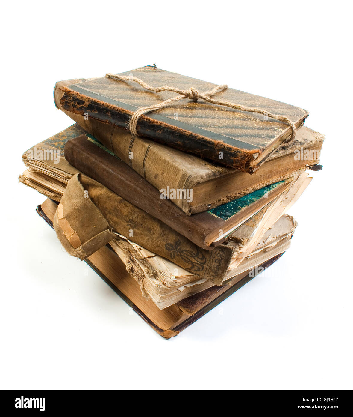 An old book with a crumpled sheet Stock Photo - Alamy