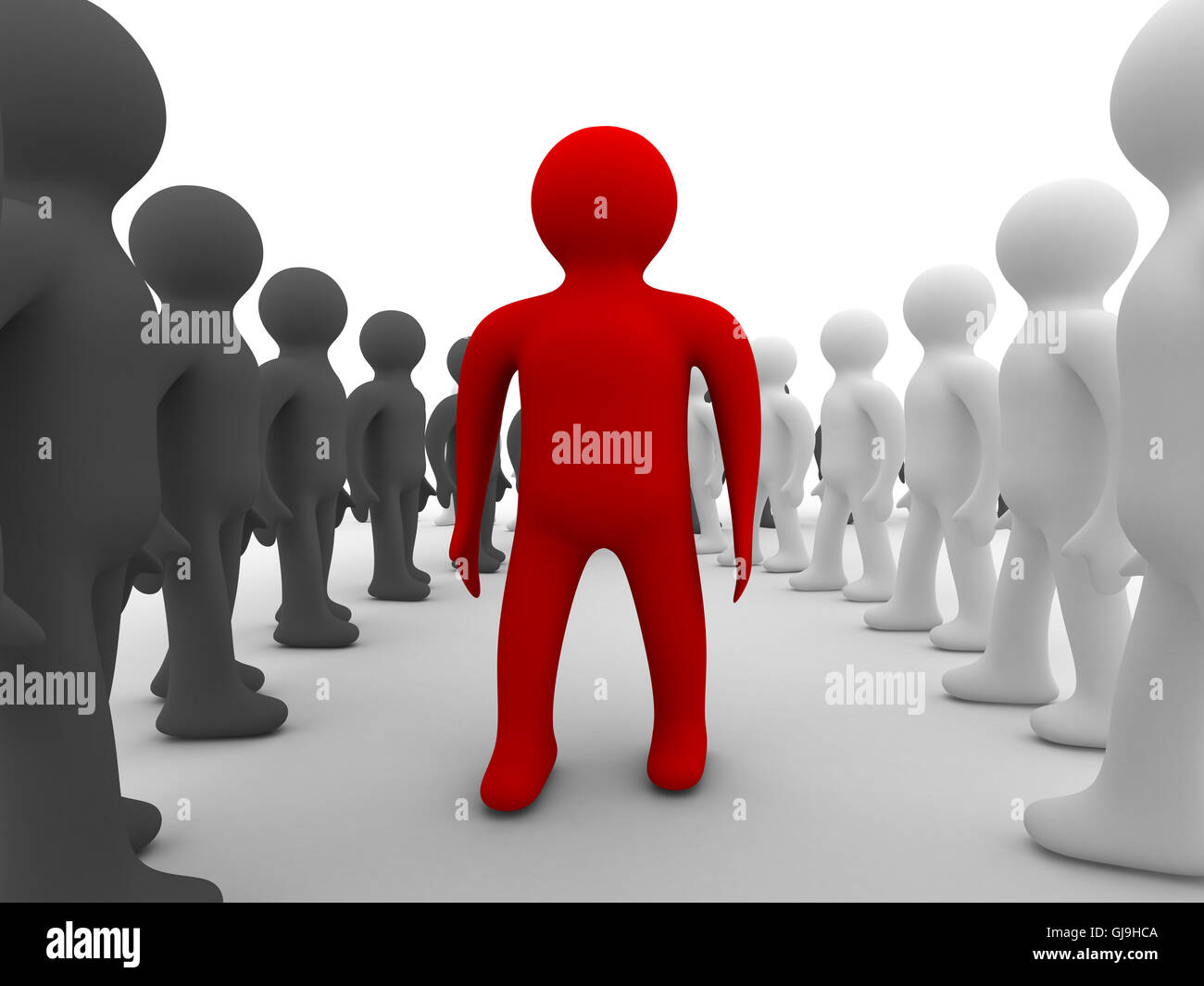 leadership concept on white background. Isolated 3D image Stock Photo ...