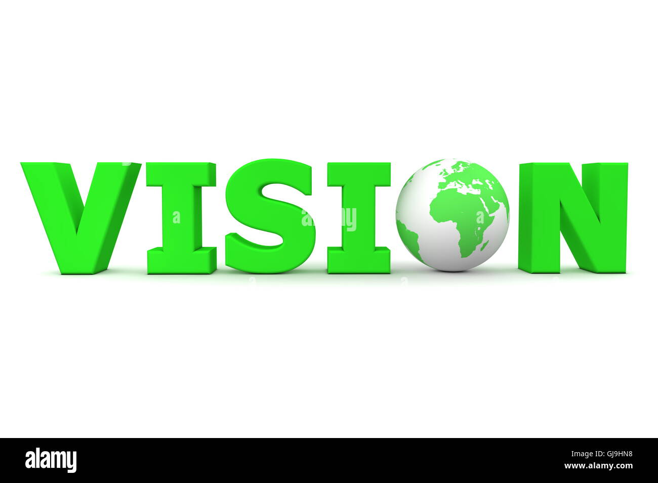 Vision World Green Stock Photo - Alamy